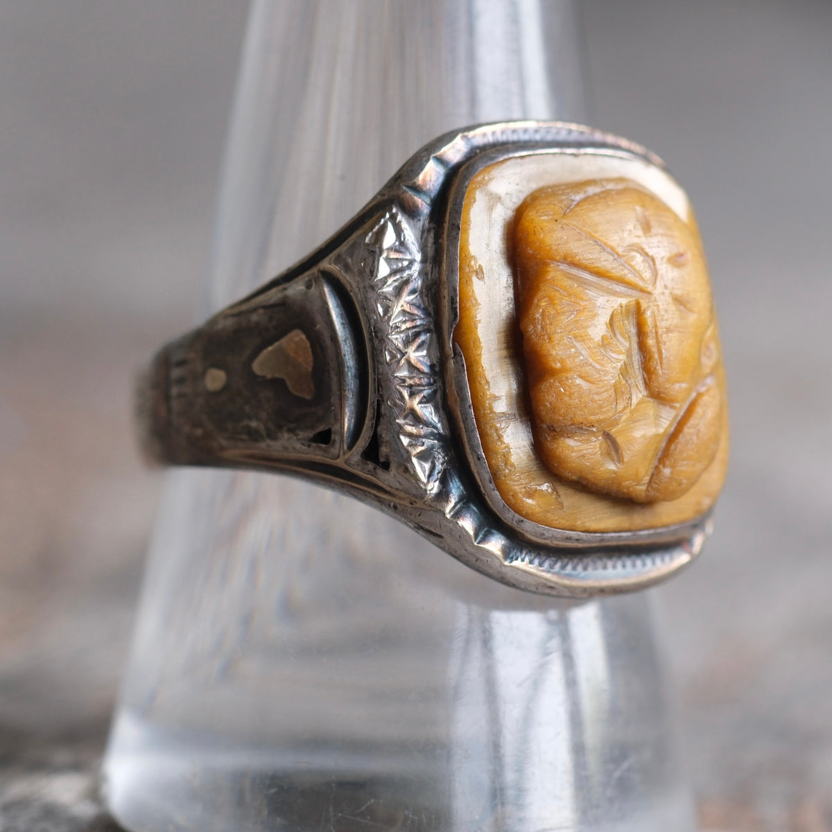 Vintage Sterling and 10K GF Centurion Signet Ring 10 – American Decay