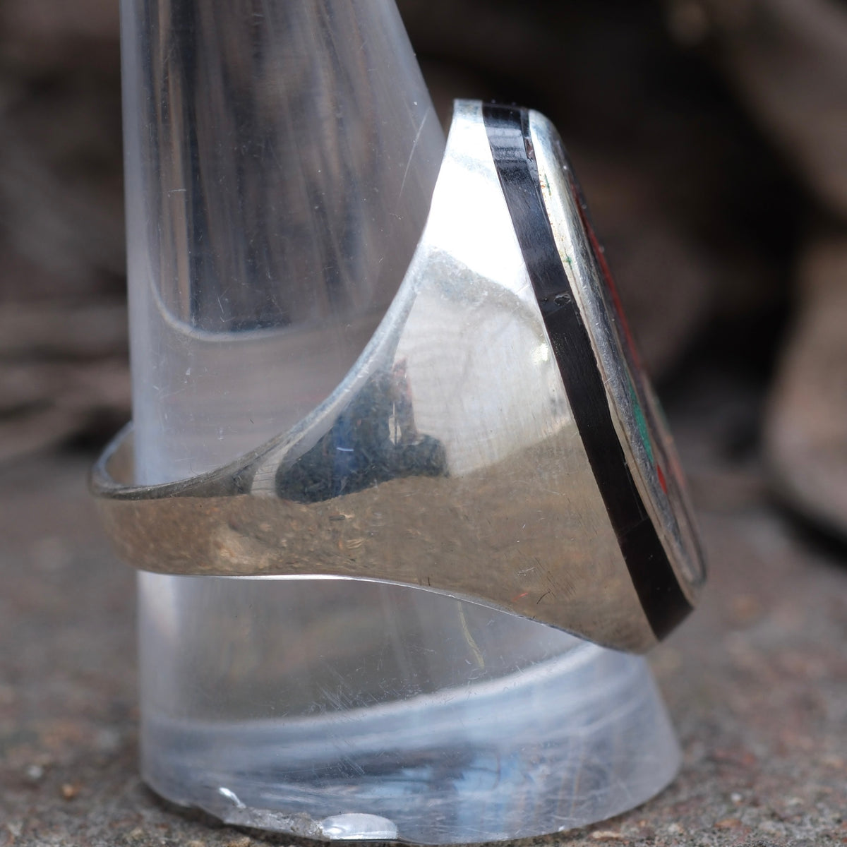 Vintage Sterling Inlaid Robin Ring 11 – American Decay