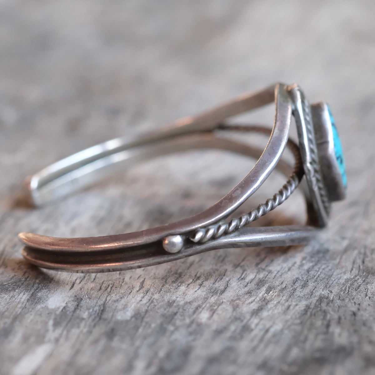 Vintage Sterling Turquoise Roper Cuff – American Decay