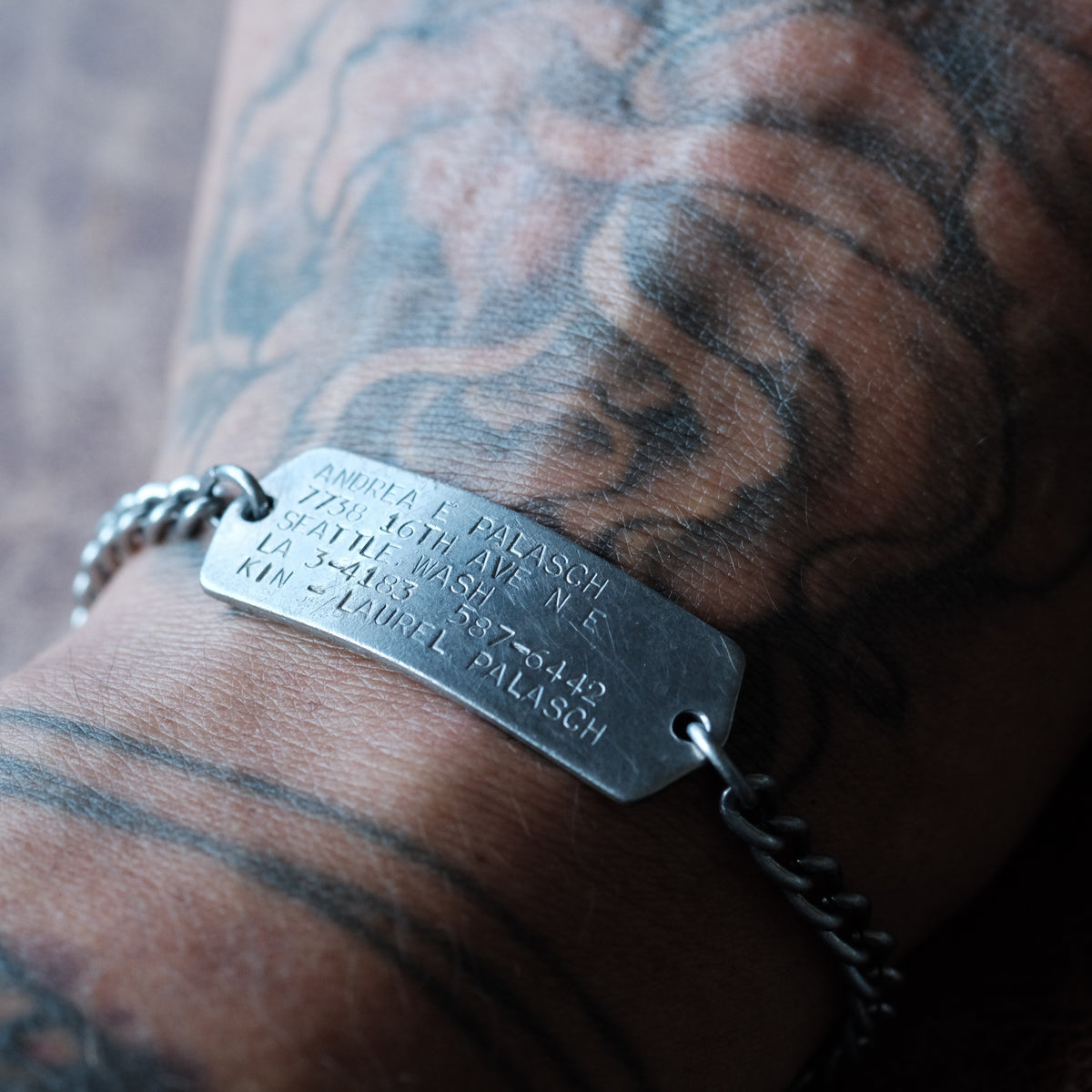 Vintage Sterling Silver Military ID Bracelet – American Decay