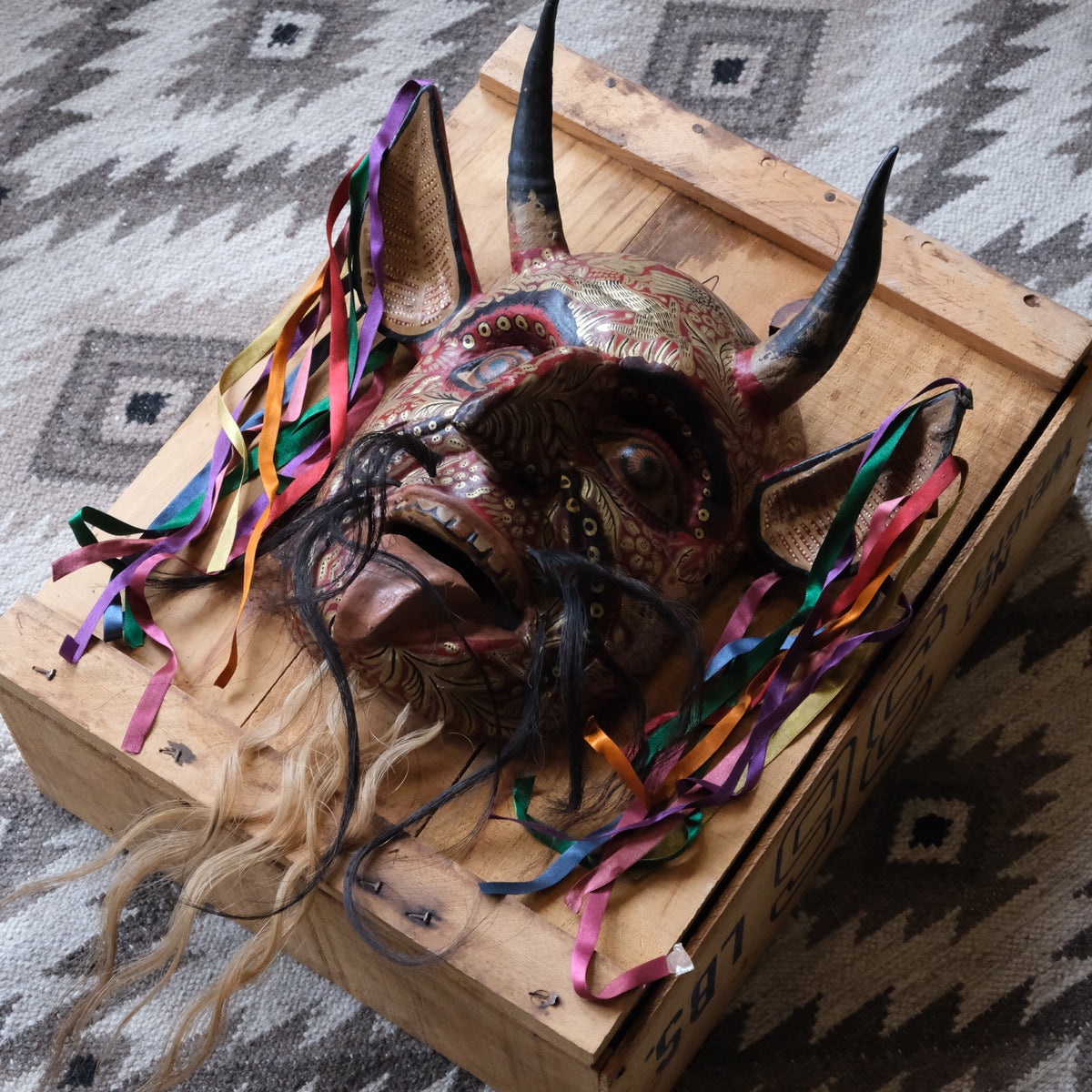 Mexican Hand Painted Devil Mask – American Decay